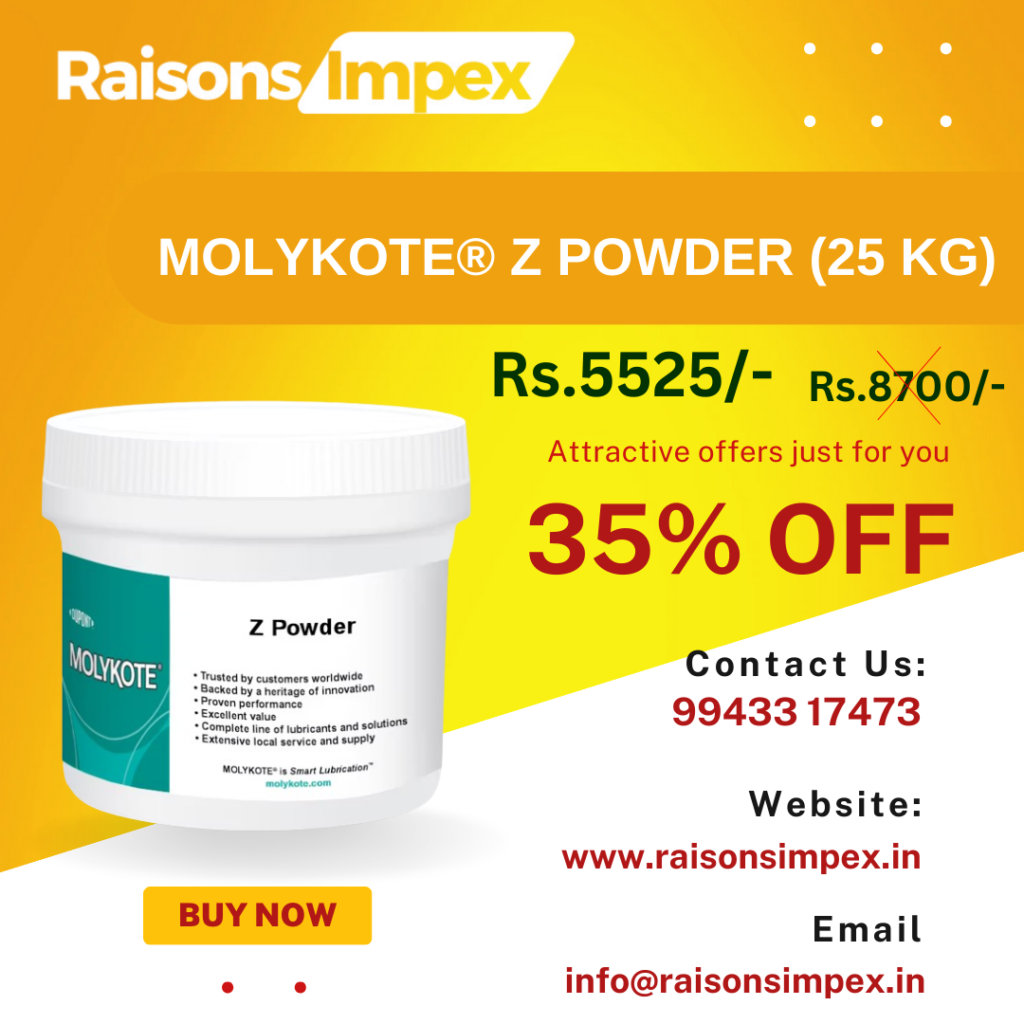 DuPont Molykote Z Powder 25 Kg - Raisons Impex Molykote Z Powder 25 Kg